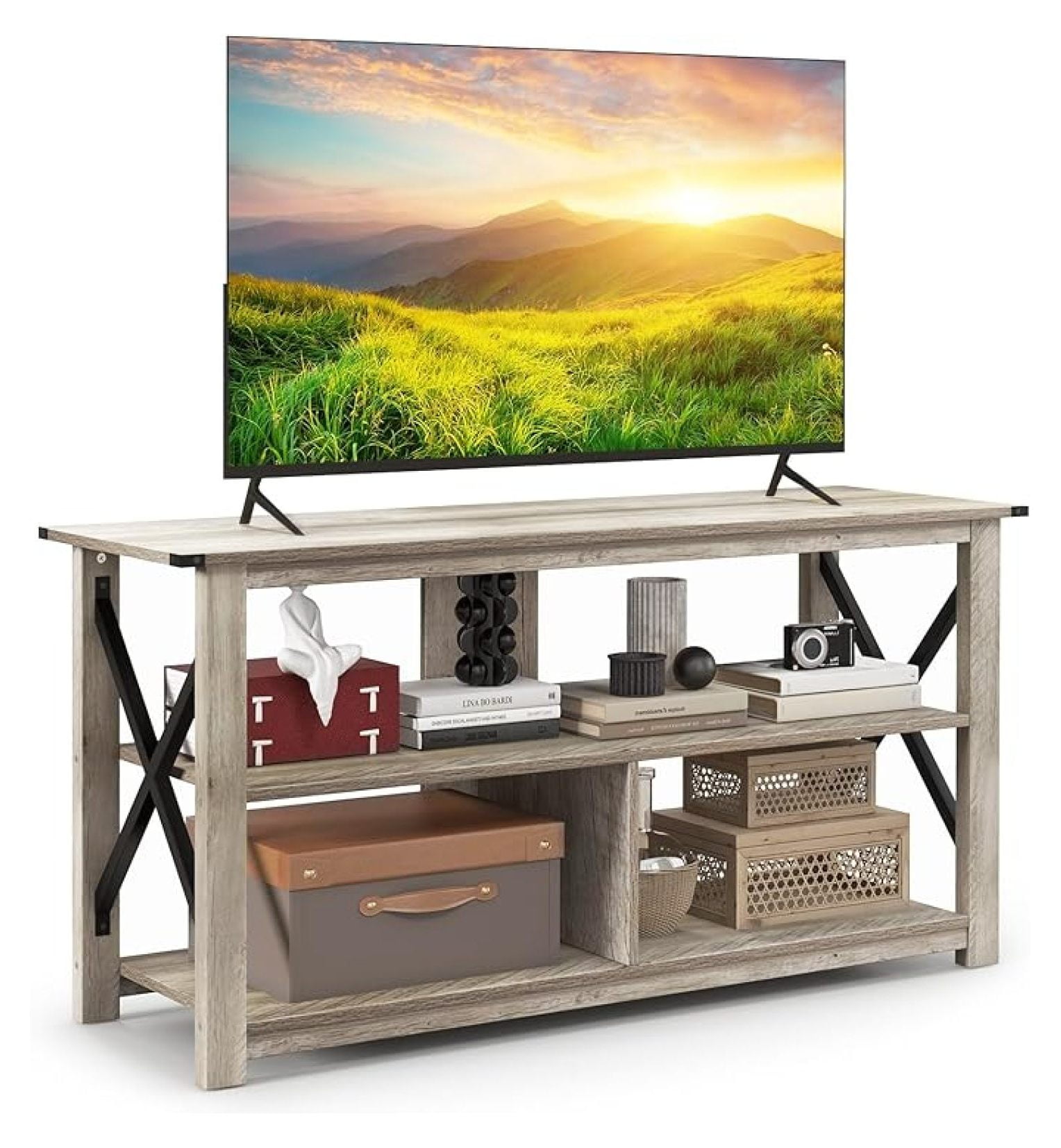 TV Stand for Bedroom & Living Room, Small TV Console Table with Storage ...