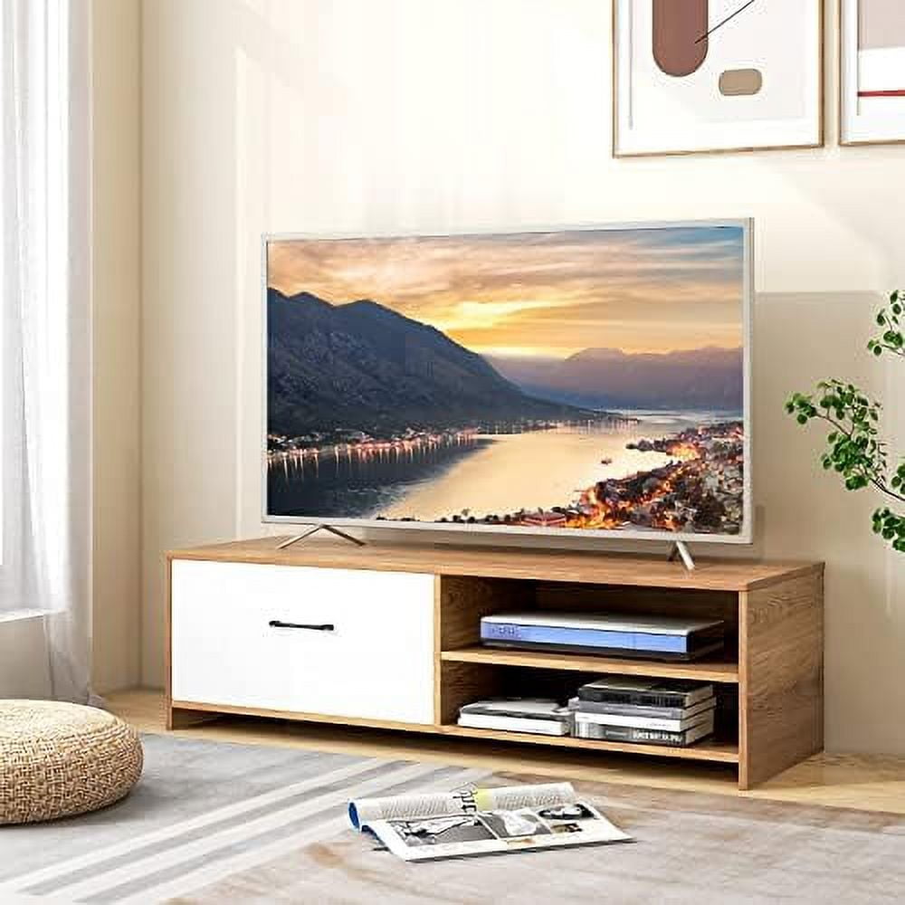 TV Stand Console Table Cabinet for 55-65" Screen for Living Recreation ...