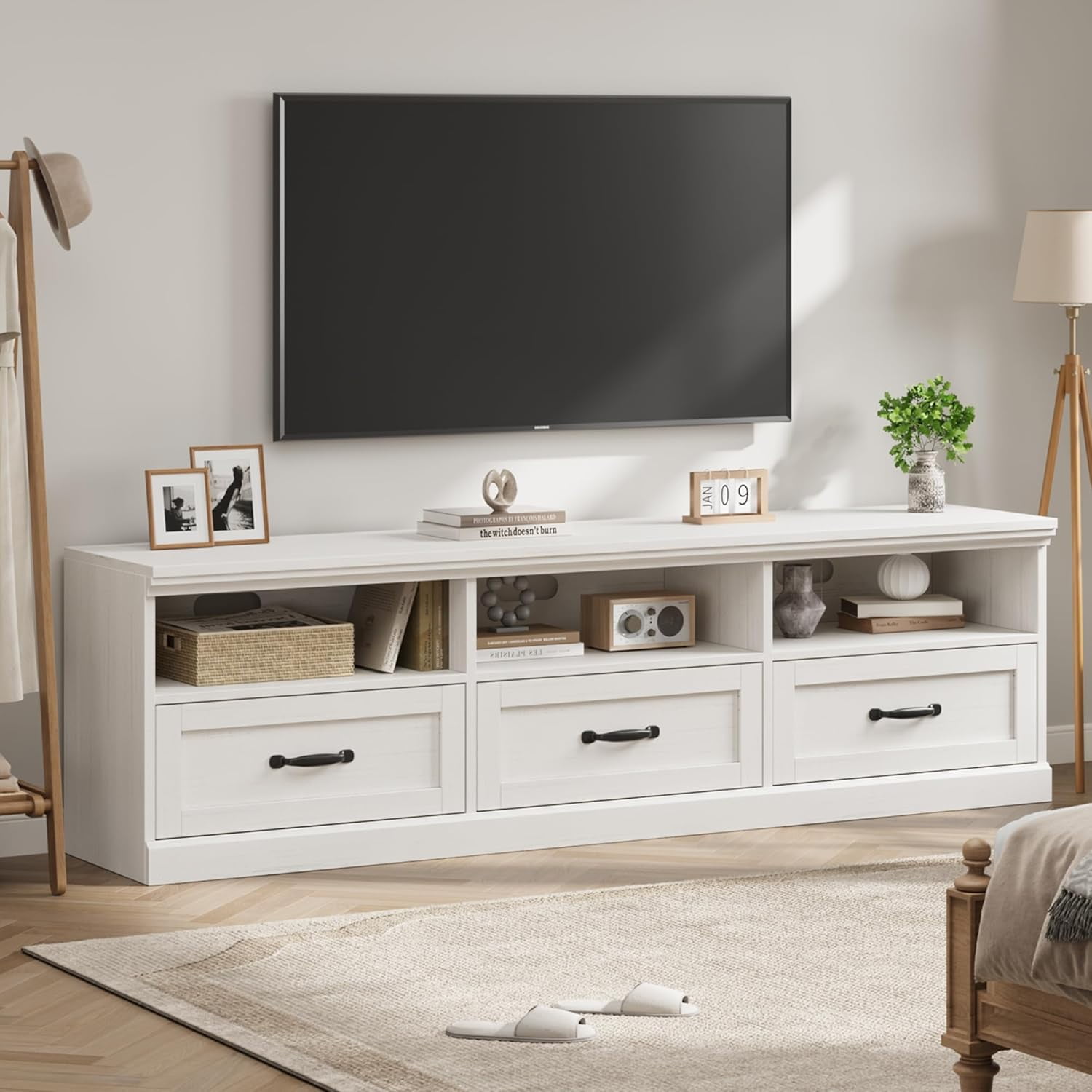 TV Stand with Drawers for 65 70 75 Inches TV Entertainment Center and ...