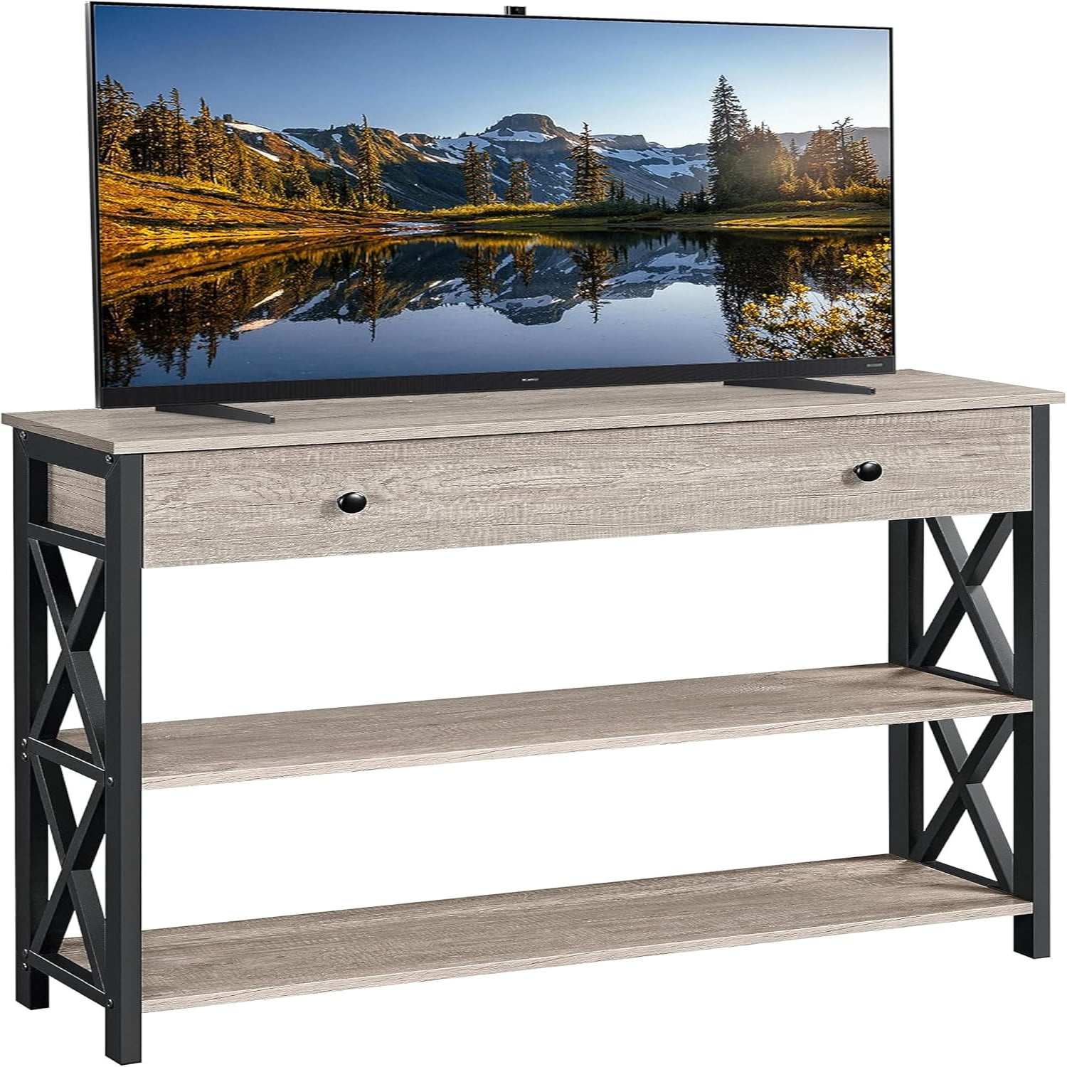 TV Stand Entertainment Center with Drawer Media Console Table for TV up ...