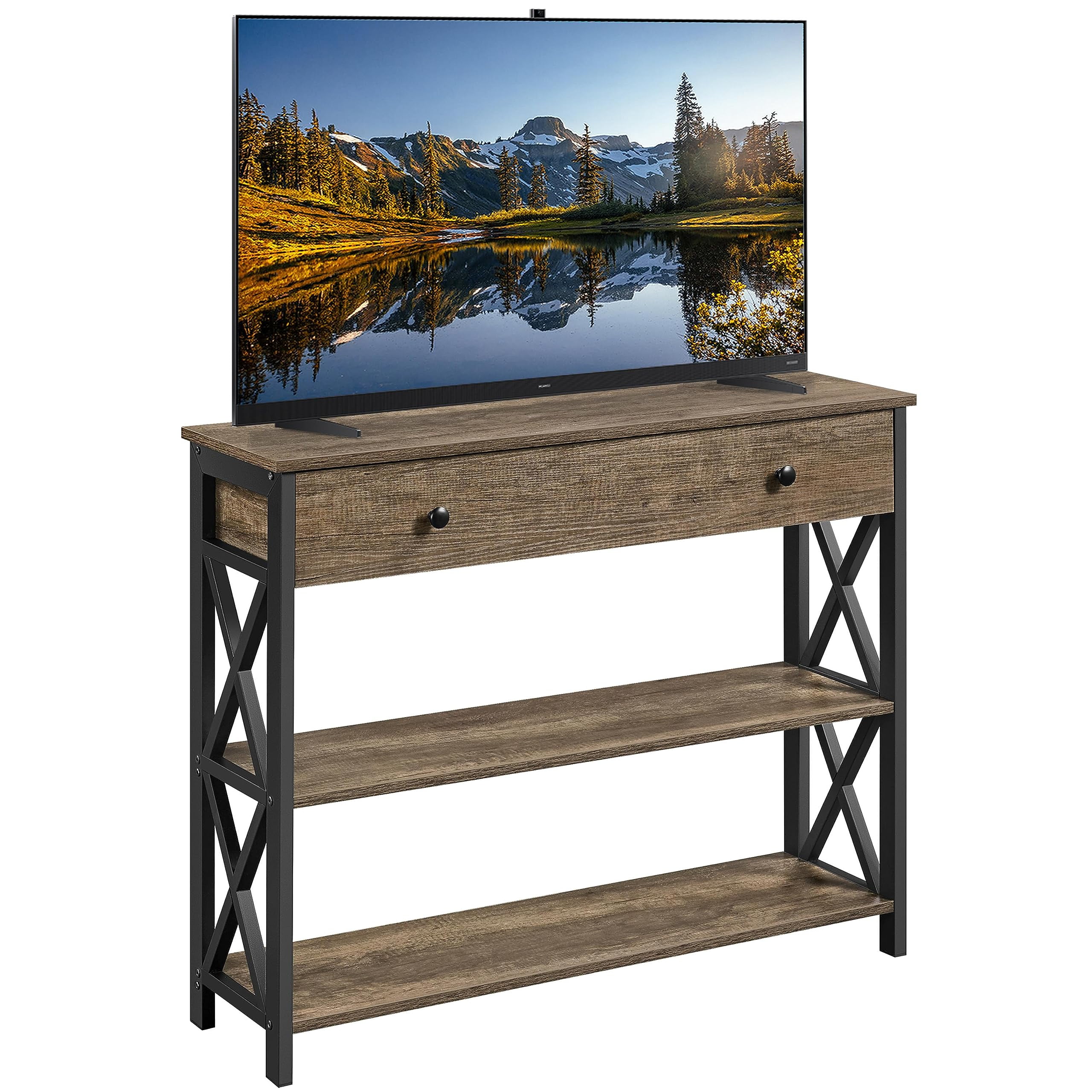 TV Stand, Entertainment Center with Drawer, Media Console Table for TV ...
