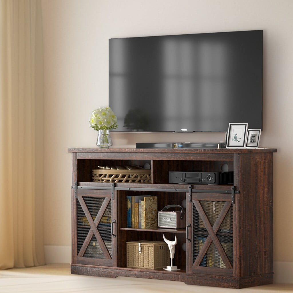 TV Stand Entertainment Center Media Console Storage Cabinet Sliding ...
