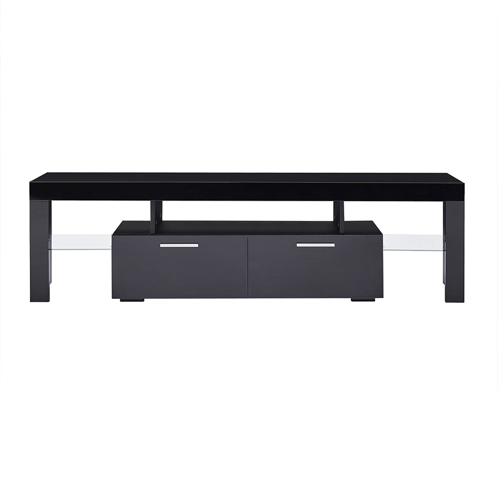 TV Stand, Entertainment Center With Remote Control LED Light Belt, With ...