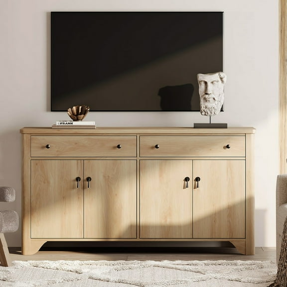 Farmhouse TV Stand for Tvs Up to 65 in, Farmhouse Entertainment Center ...