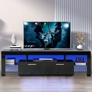 Mopio Blake 4 Piece Entertainment Center with Storage, Modern Farmhouse ...