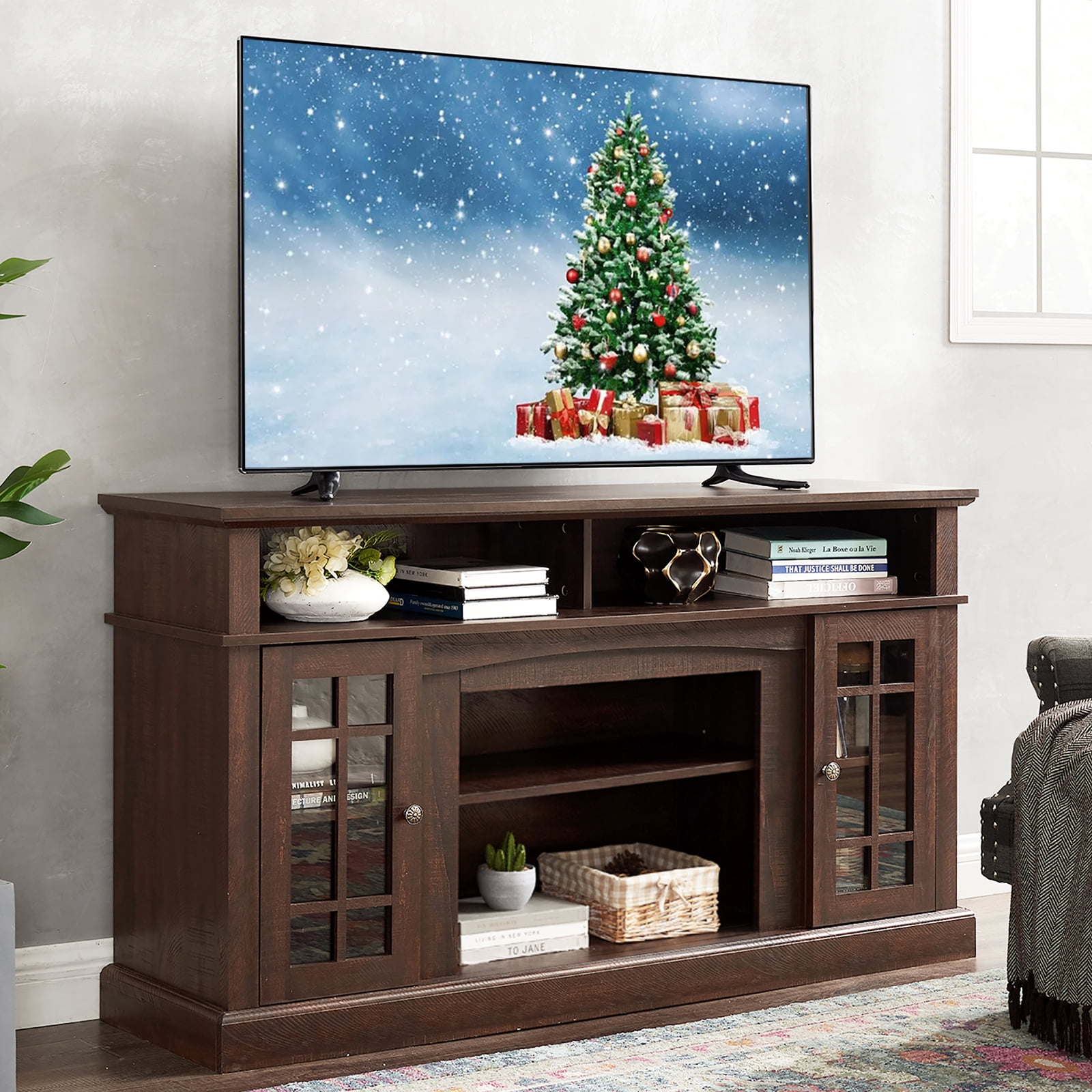 TV Stand for Living Room - Entertainment Center with Storage - Fits 65 ...