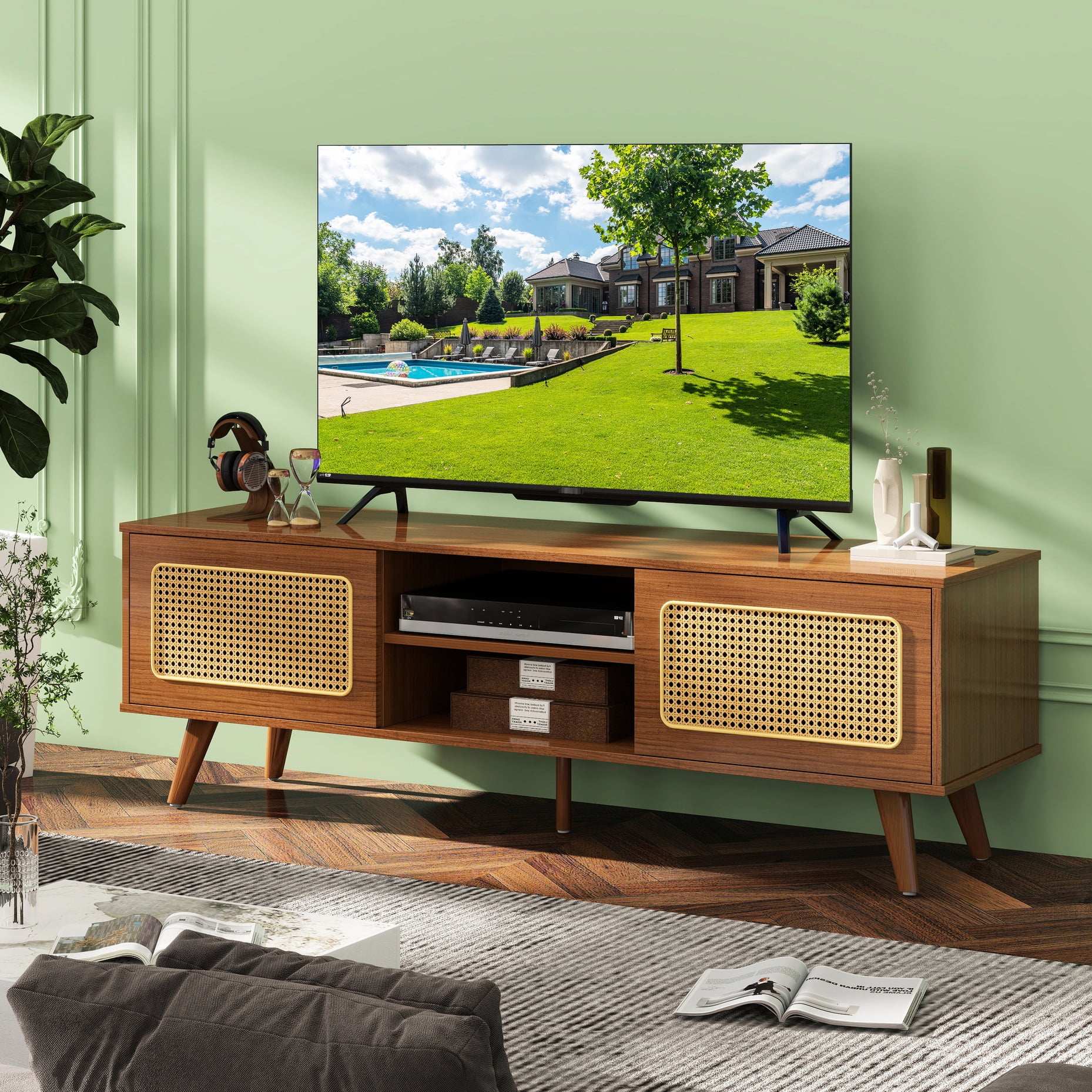 TV Stand / MDF+Iron Main Material, Easy Assembly Manual / Quick ...