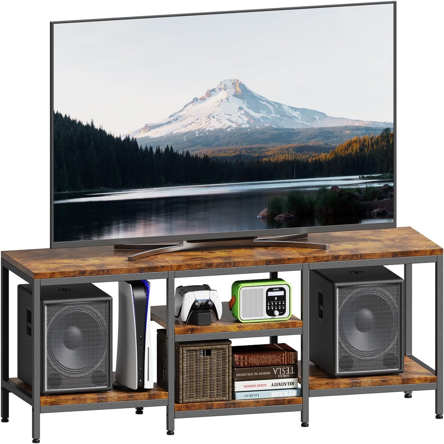 TV Stand Media Entertainment Center TV Stand for 65 inch TV TV Table 3 ...