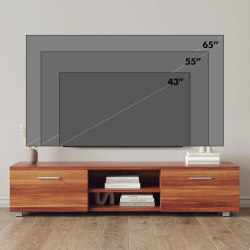TV Stand, Modern TV Stand for 45 50 55 60 65 70 inch TV, Entertainment ...