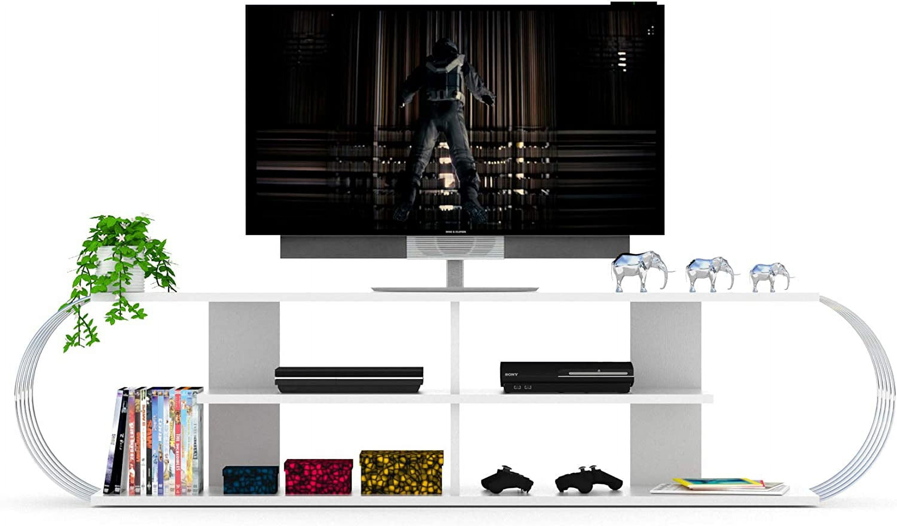 TV Stand, Modern TV Stand for 65+ inch TV, Entertainment Center Storage ...
