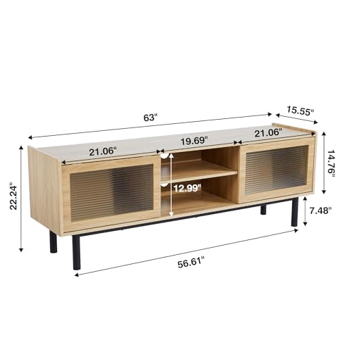 TV Stand, Modern TV Stand Up to 70 Inch TV, Entertainment Centre with ...