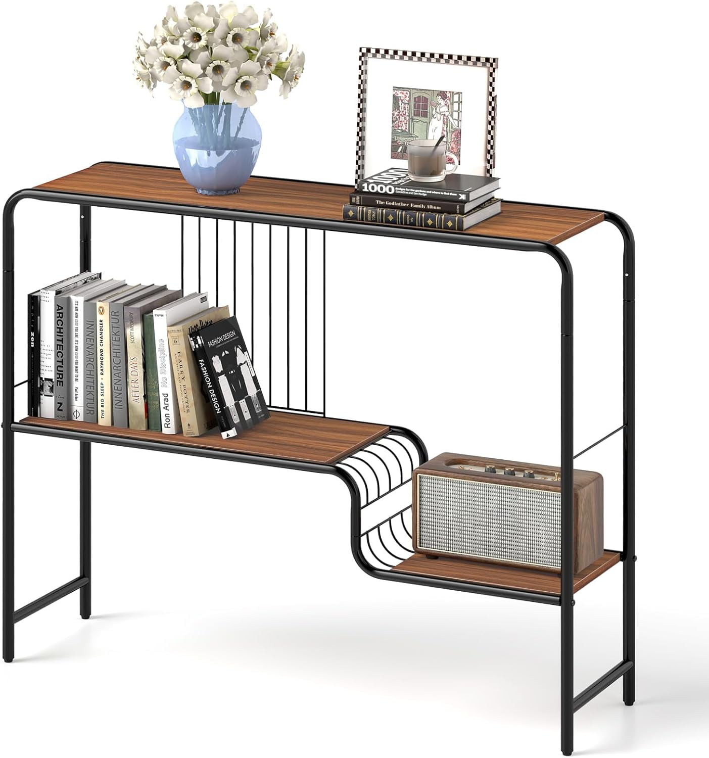 TV Stand with Power Outlet for TVs up to 60'', Entertainment Center ...