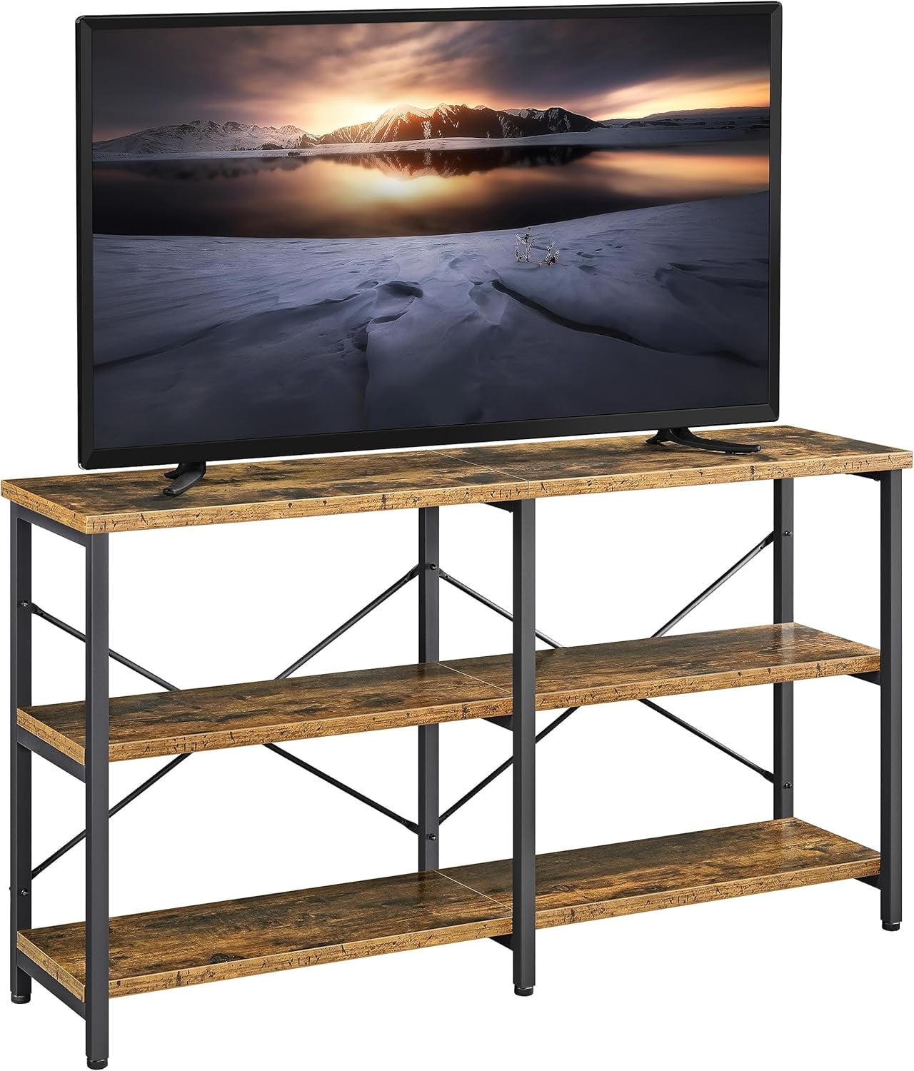 TV Stand for TV up to 65 Inch, 55 Inch Media Console Table with 3-Tier ...