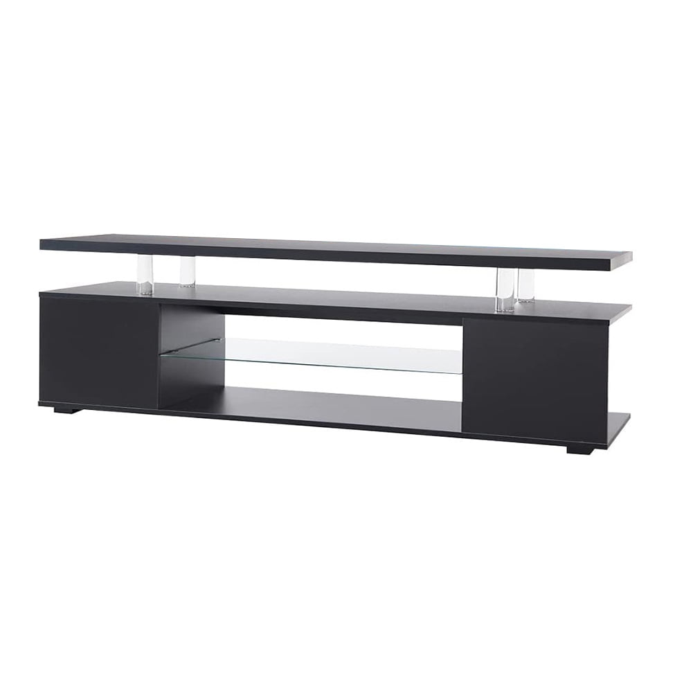 TV Stand, TV Console For 65" TVs, EntertainmentWith 16 Color LED Lights ...