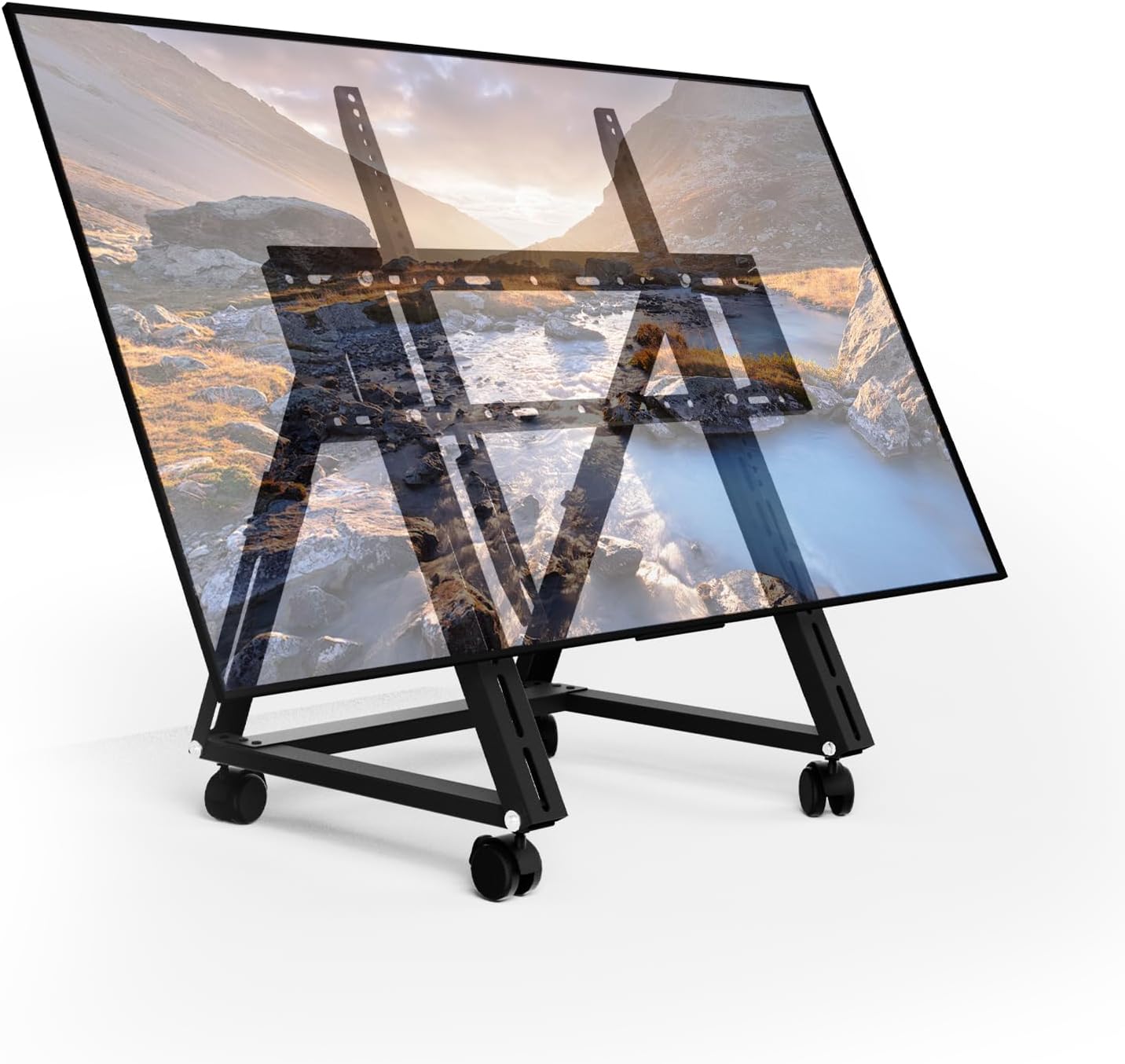 TV Stand, TV Stand with Wheels for 32-75 inch TV, Portable TV Stand ...