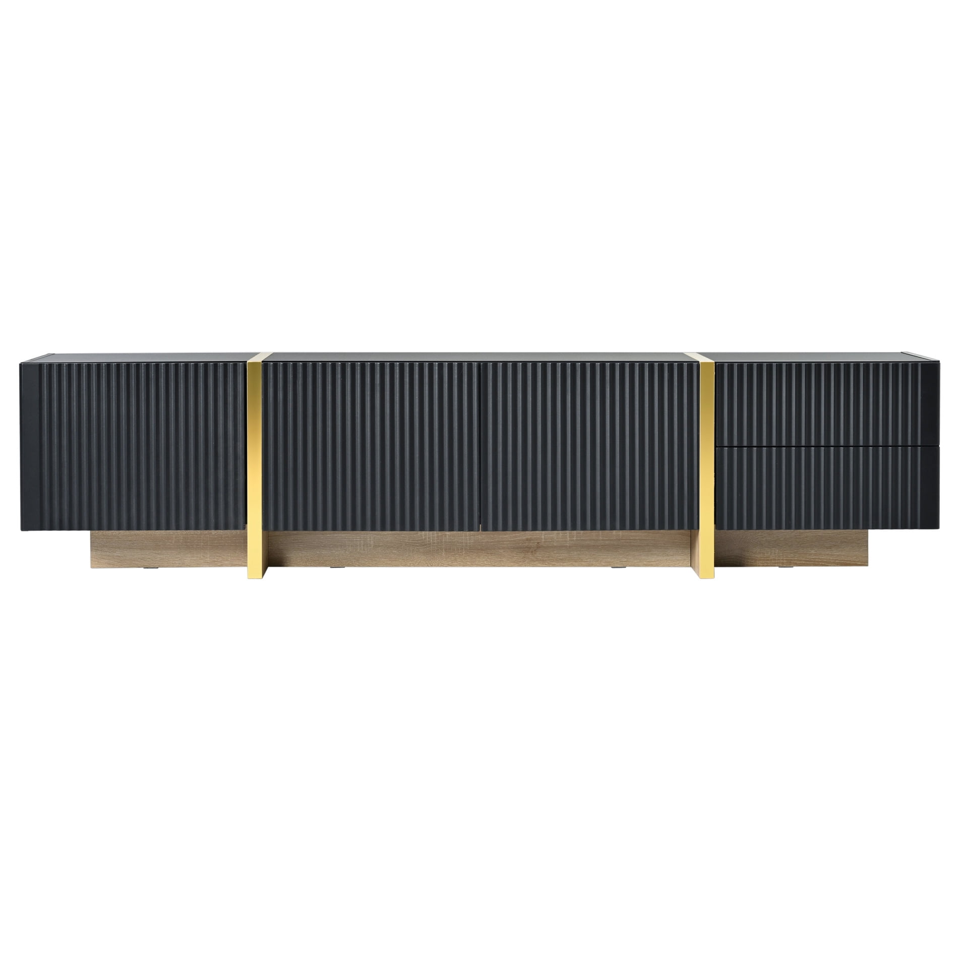 TV Stand for TVs Up to 80'',Modern Entertainment Center with Storage ...