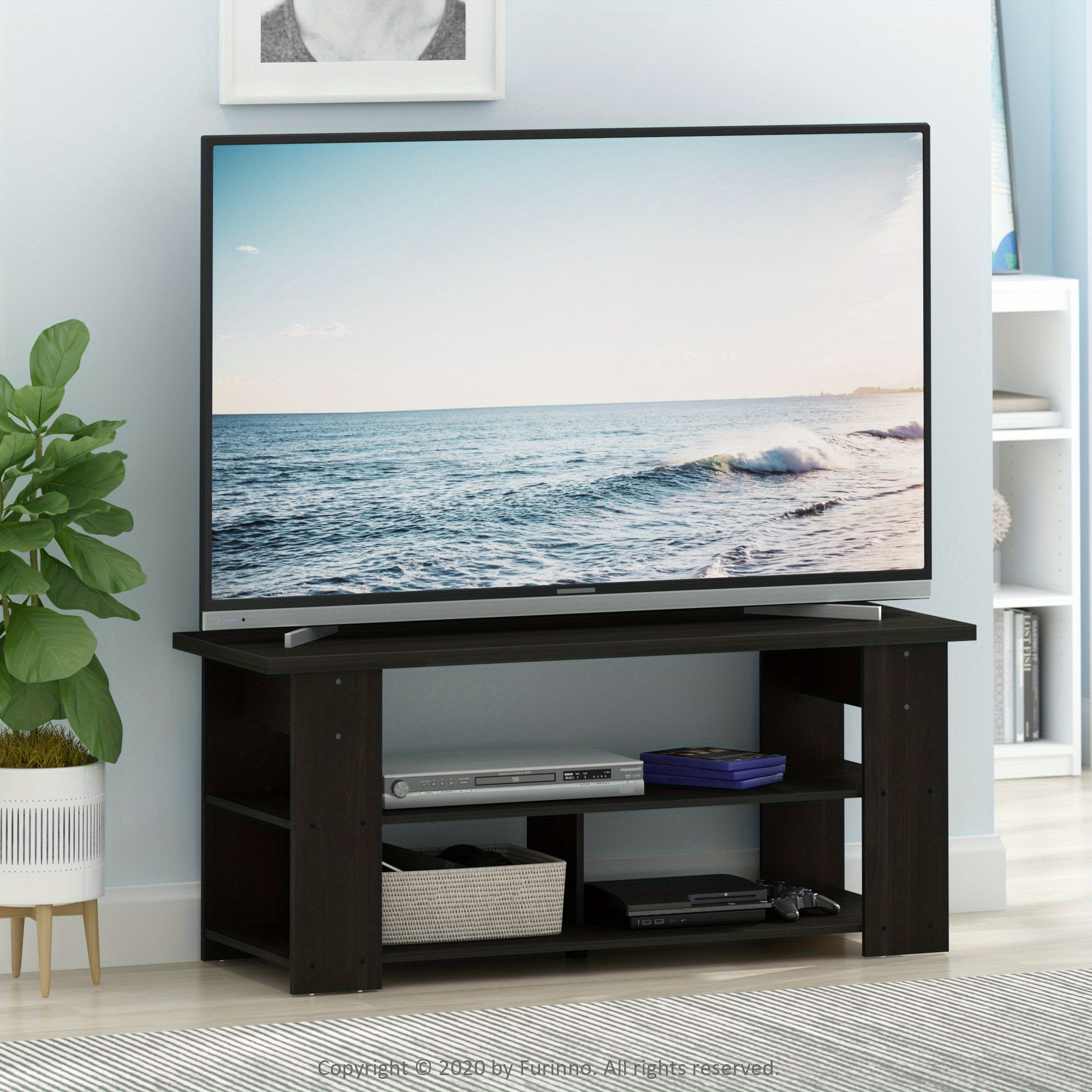 TV Stand Up To 55-Inch, Modern Study Table, Home Office Desk, Small ...