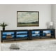 TV Stand for 100 inch TV Entertainment Center, LED TV Console Table for ...