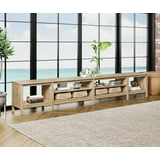 TV Stand for 100 inch TV Entertainment Center Wood TV Console Table for ...