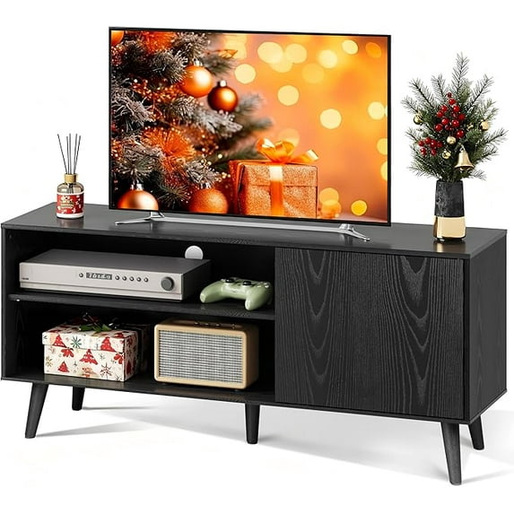 TV Stand for 40-65 Inch TVs, Small Entertainment Center with Storage ...