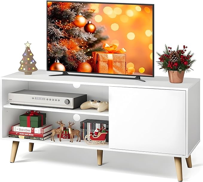 TV Stand for 40-65 Inch TVs, Small Entertainment Center with Storage ...