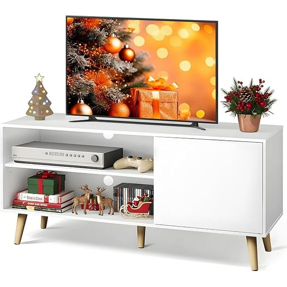 TV Stand for 40-65 Inch TVs, Small Entertainment Center with Storage ...