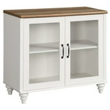 TV Stand for 43 Inch TV - Oak Entertainment Center - Walmart.com