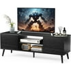 TV Stand for 43 Inch TV - Oak Entertainment Center - Walmart.com