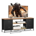 TV Stand for 55 Inch TV, Entertainment Center with Drawers, Rustic ...