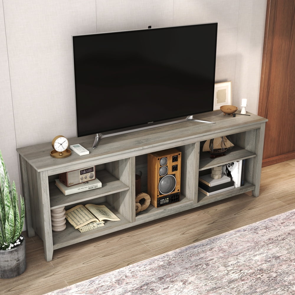 TV Stand for 60 Inch TV, Wood Media Center Console Table TV Cabinet ...