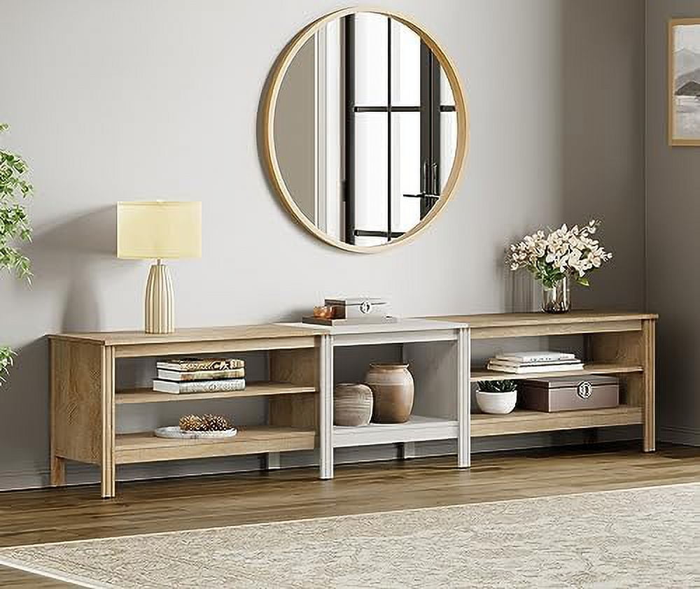 TV Stand for 85 Inch TV Wood Entertainment Center for 80 90 100 inch TV ...