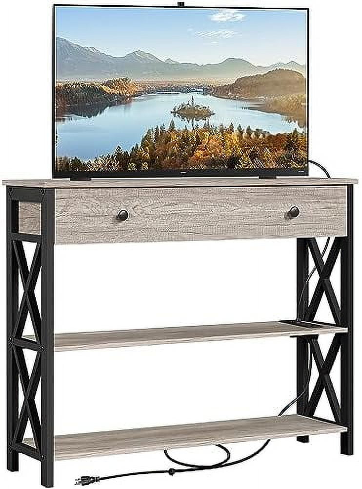 TV Stand for TV up to 45 inch Entertainment Center with Drawer Media ...