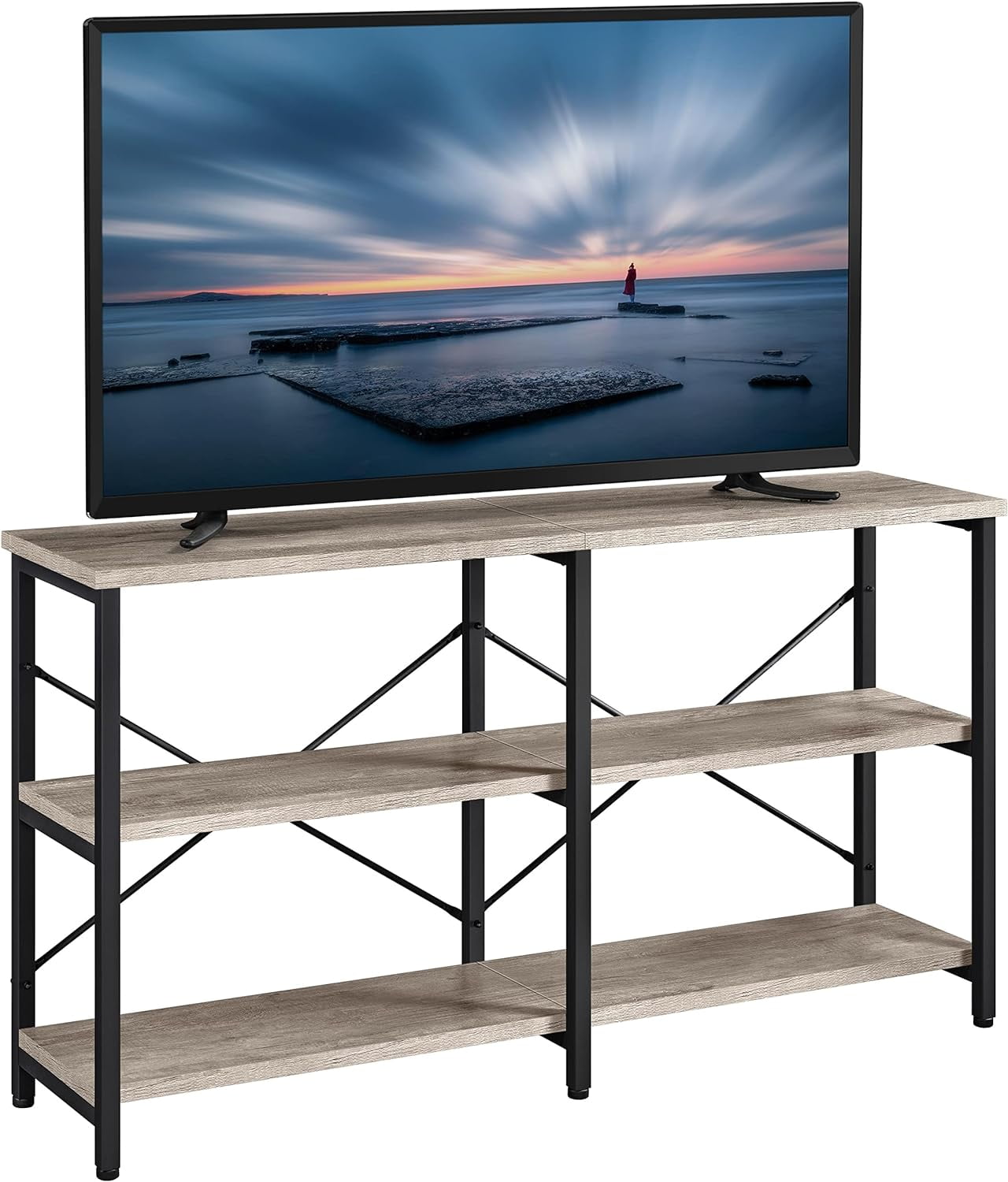 TV Stand for TV up to 65 Inch, 55 Inch Media Console Table with 3-Tier ...