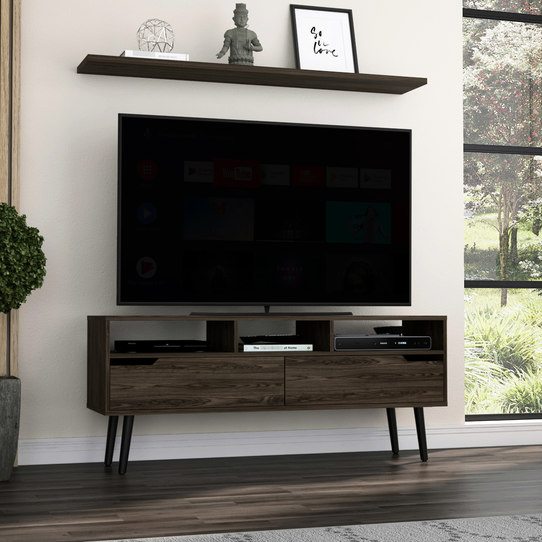 TV Stand for TVs up to 51" | Ideal for Home TV Setups | Particle Board ...