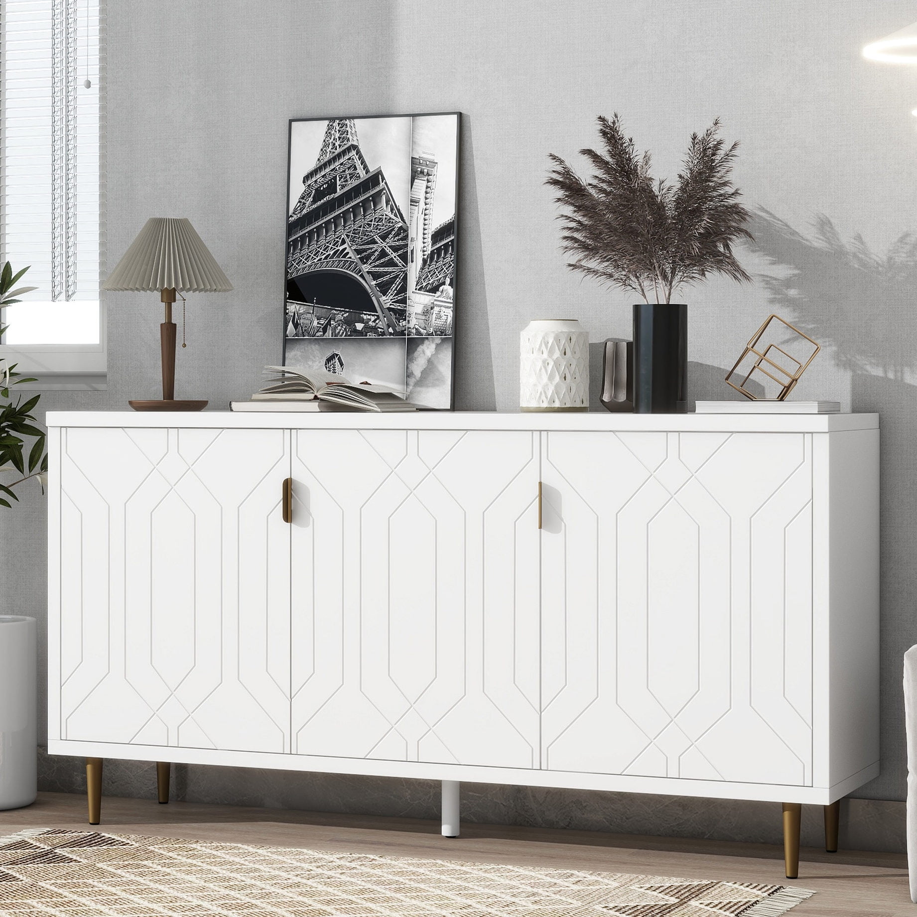 TV Stand for Various Living Areas | Accommodates TVs, Stores Game ...