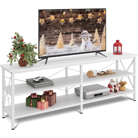 TV Stand up to 70 Inch TV, 63" Entertainment Center with LED, TV Media ...