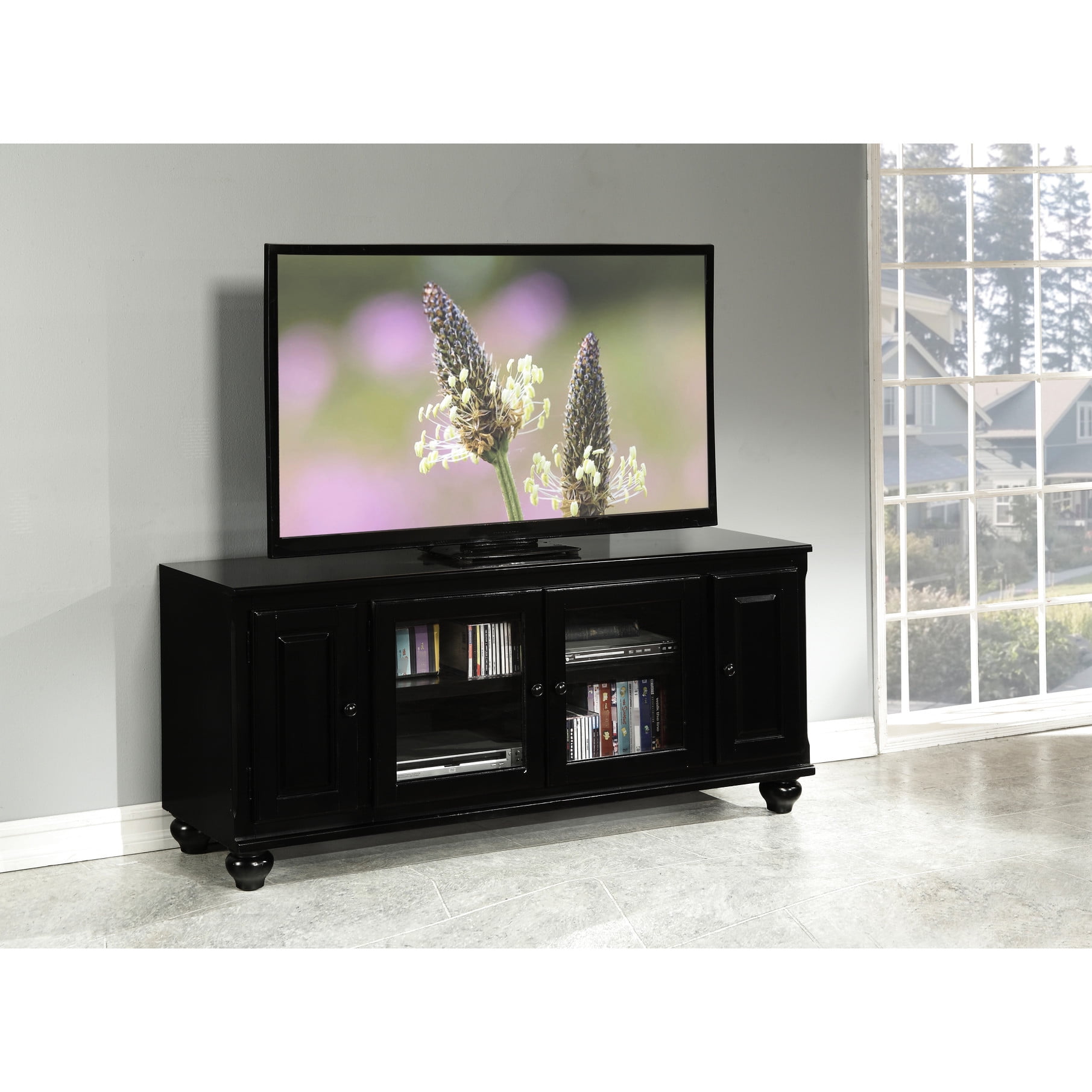 TV Stand with Four Doors | Organize Media Accessories and Enhance Room ...