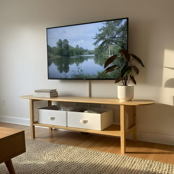 TV Stand with Storage for TVs up to 65'', TV Console Entertainment ...