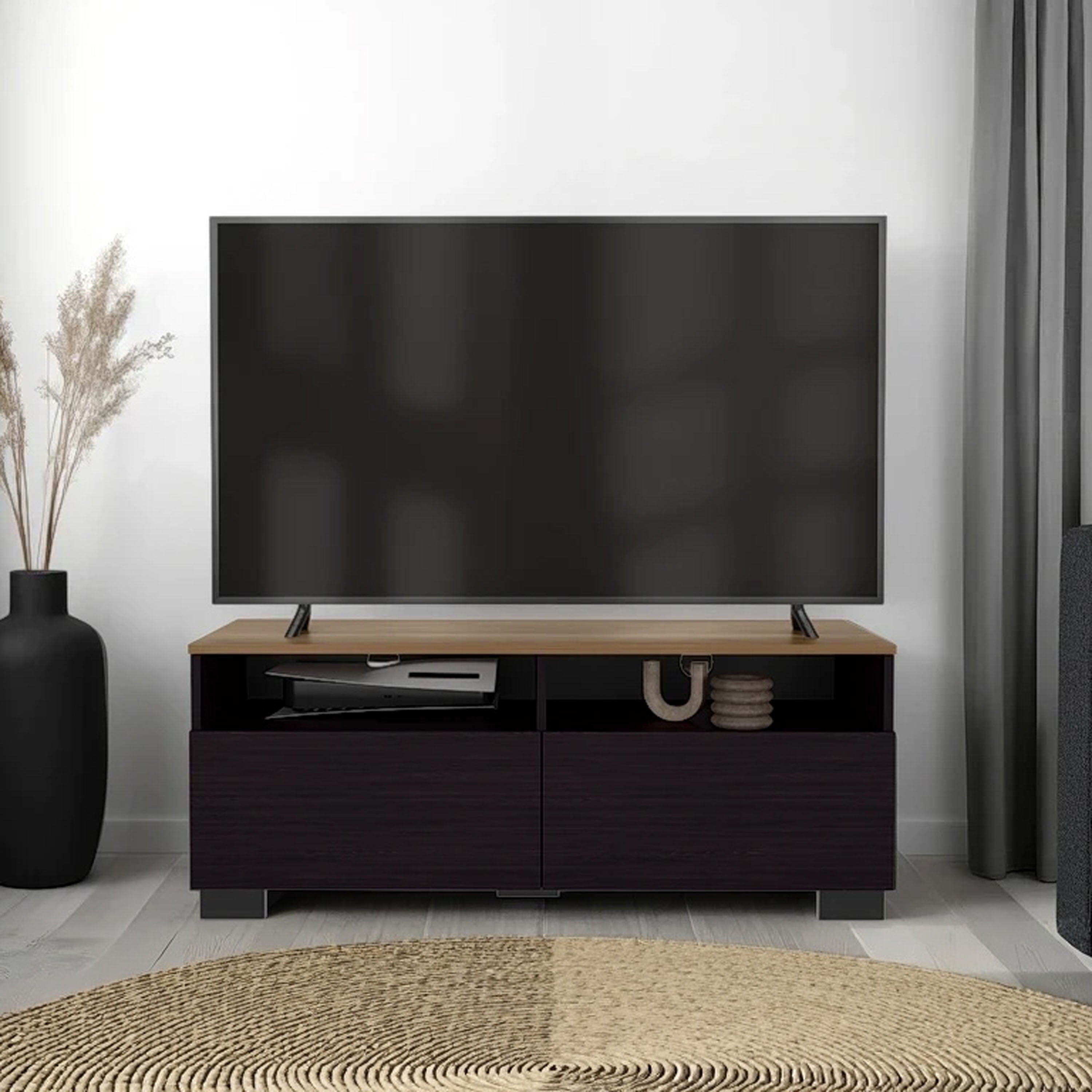 TV Stands With Storage Colman Modern TV Stand with Open Shelves and ...