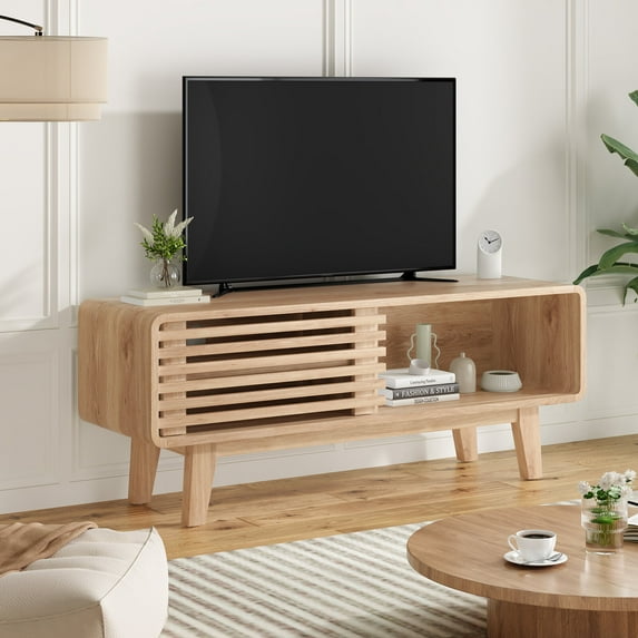 TV Stands With Storage TV Stand for TV Up to 59 Inch, Entertainment ...
