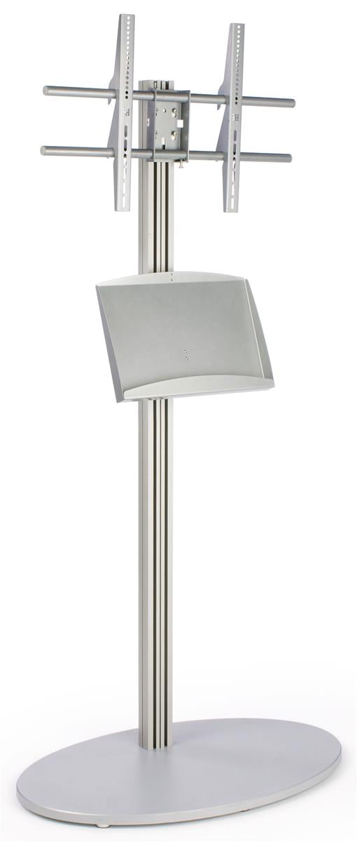 TV Stands with MDF Base and Steel Literature Tray, Fits 42" to 60" Flat ...