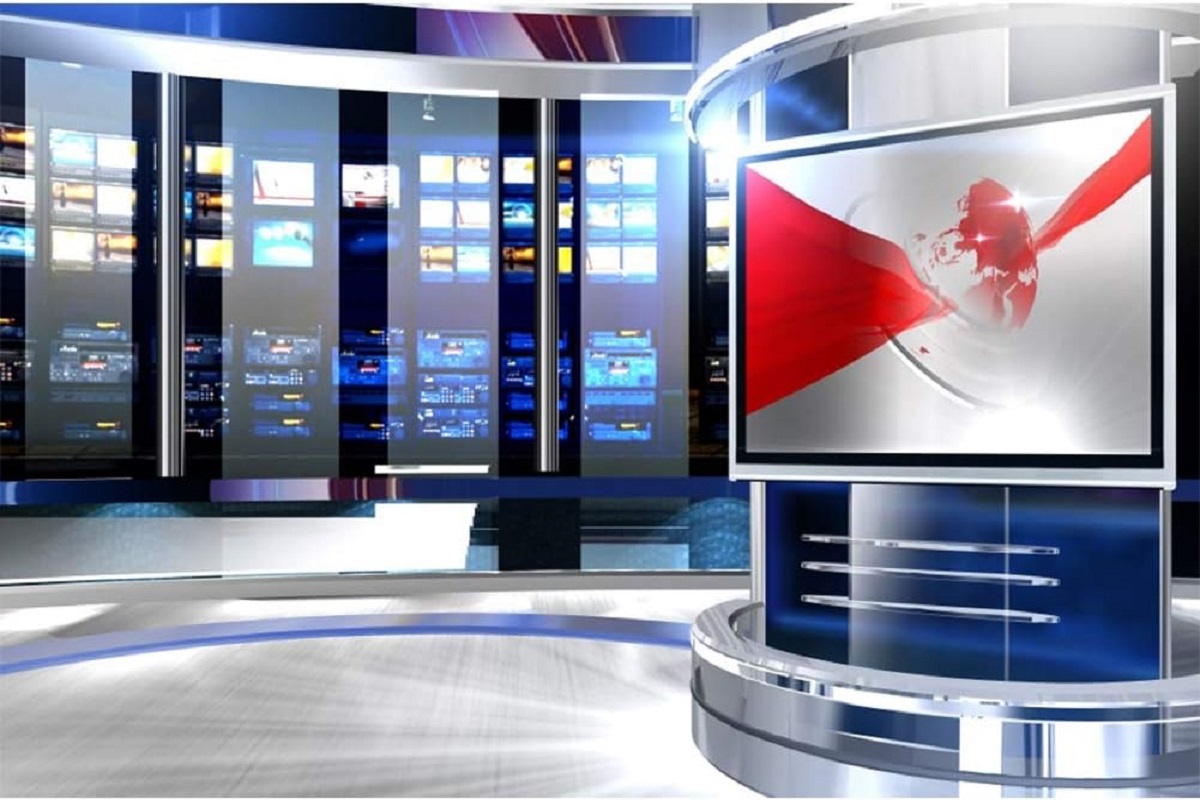 TV Station Program Record Studio Photography Background News Report ...