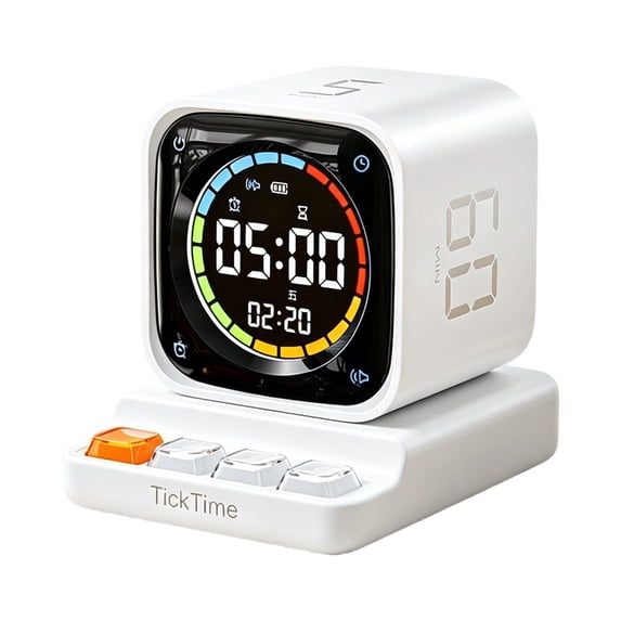 TV Styles Digital Timer with USB Charging Base & Auto Function Rotating ...