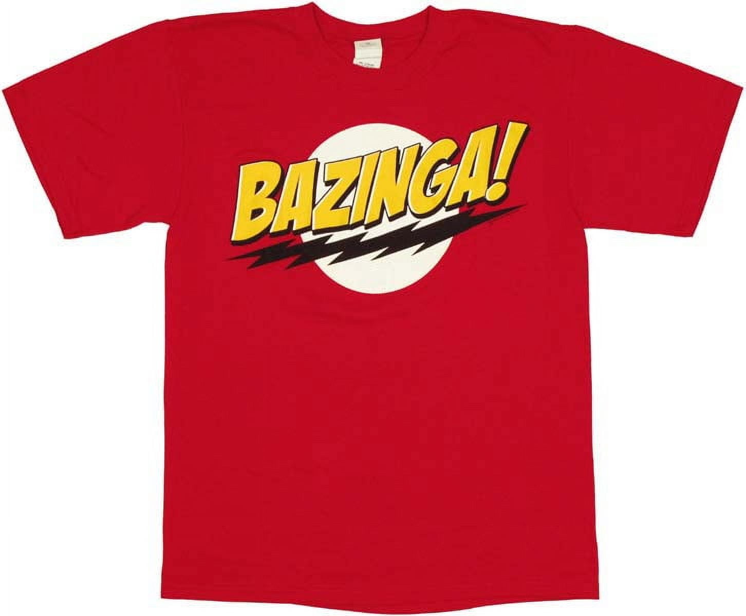TV: The Big Bang Theory - Bazinga! Adult Fitted T-Shirt - Walmart.com