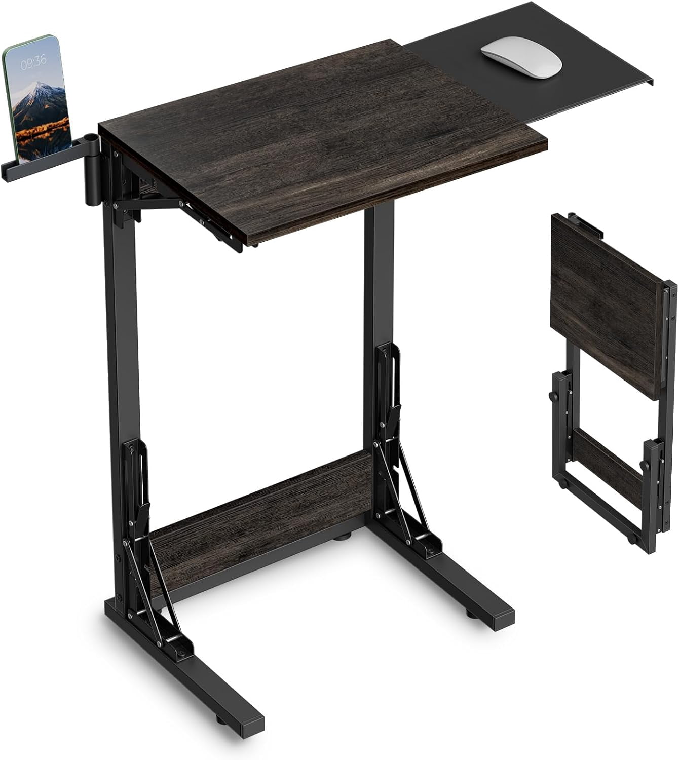 TV Tray for Eating, 11.81" D x 15.75" W Laptop Table with Mouse Tray ...