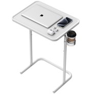 EasyComforts Foldable Plastic Tray Table - Adjustable, Ideal for Dinner ...