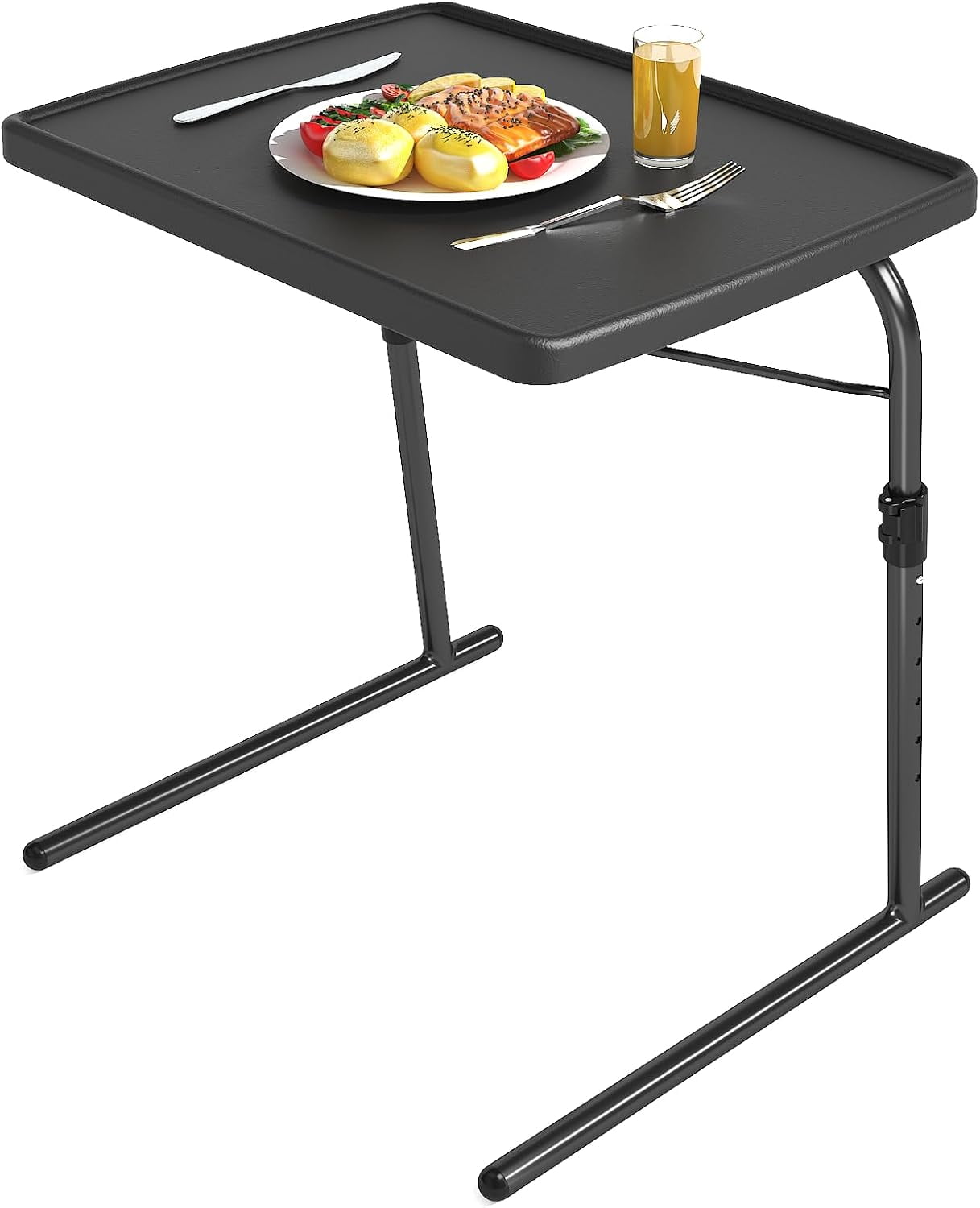 TV Tray Table, Max Folding TV Dinner Tray w/6 Height & 3 Tilt Angle ...