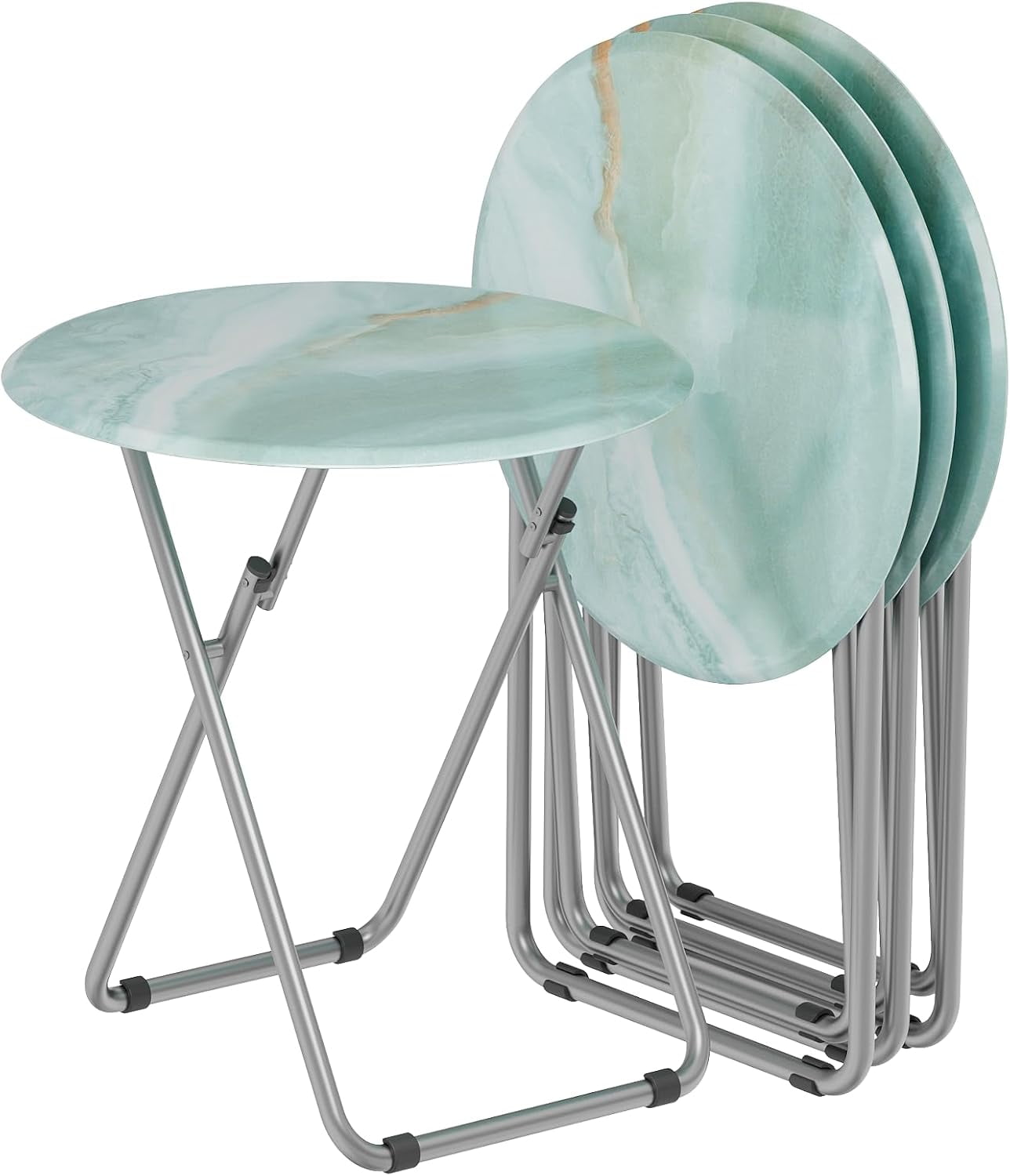 TV Tray Table, Portable TV Dinner Table for Eating, Small Foldable ...