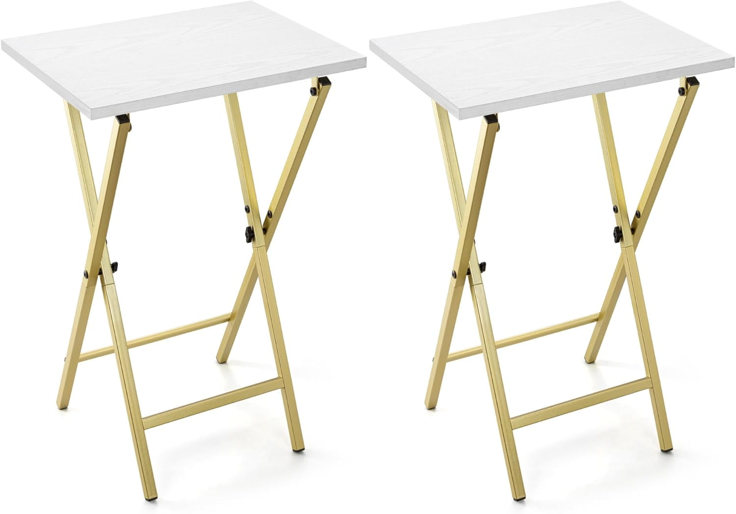 TV Tray Table Set of 2, TV Dinner Tray, Folding Table, Foldable TV ...