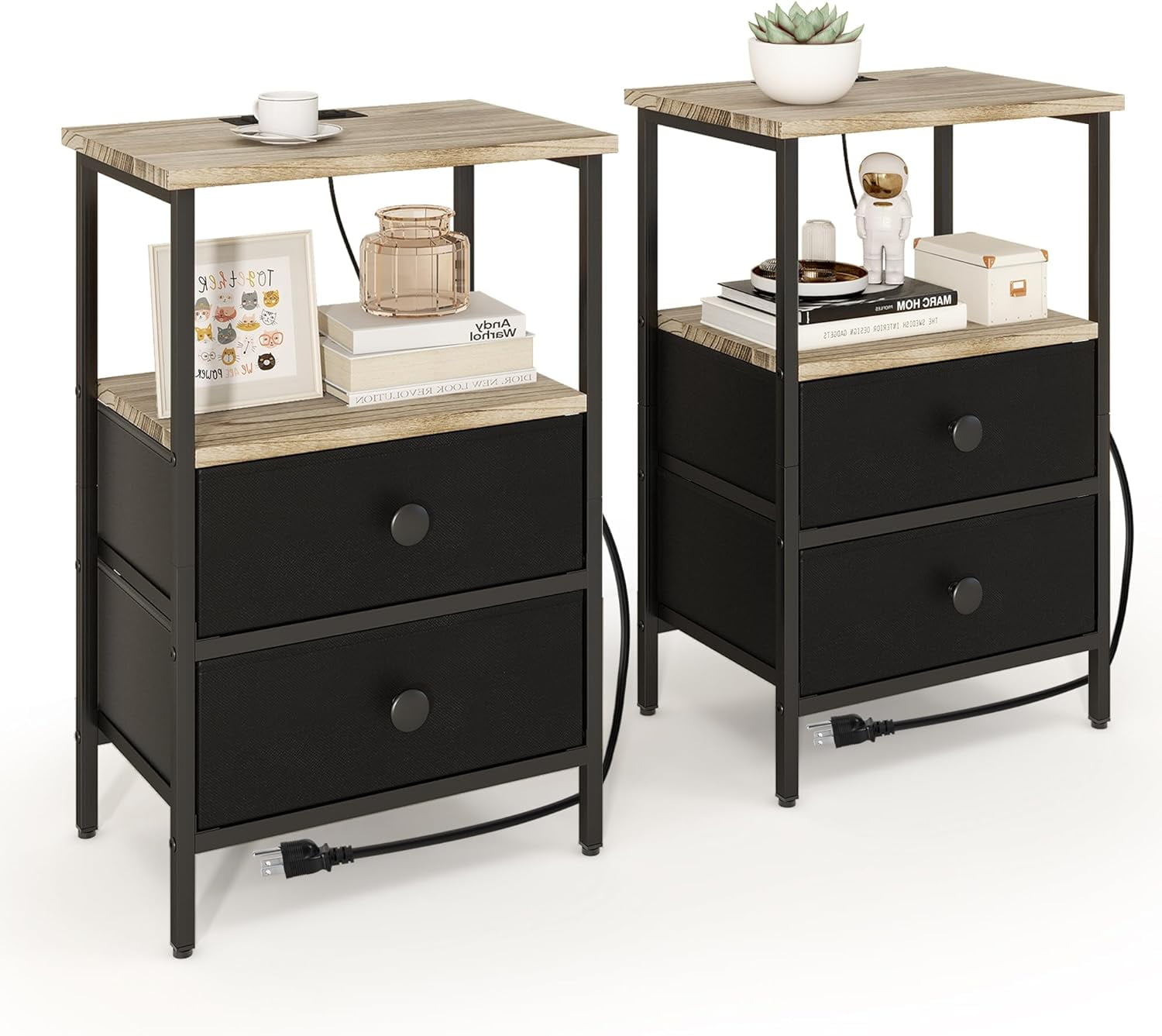 TV Tray Table Set of 2, TV Dinner Tray, Folding Table, Foldable TV ...